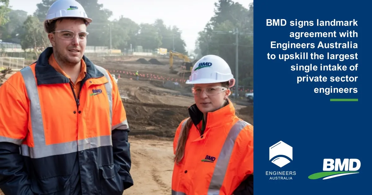 BMD signs landmark agreement with Engineers Australia to upskill the ...