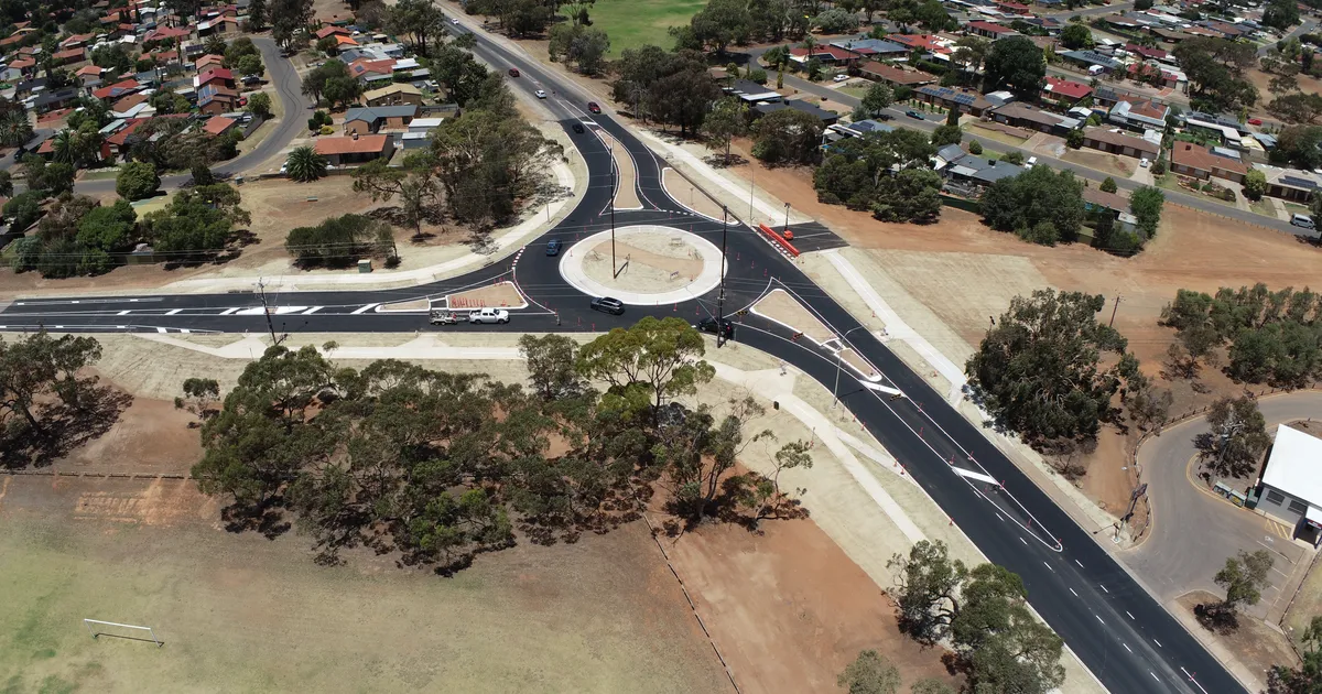 Yorktown and Adams Road Roundabout - BMD